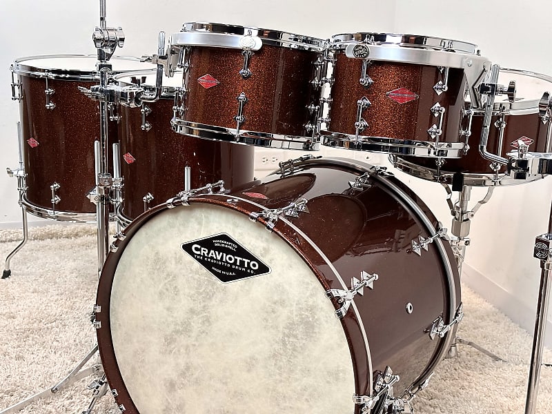 Craviotto 22/10/12/14/16/6.5x14" unique solid HICKORY Shell | Reverb