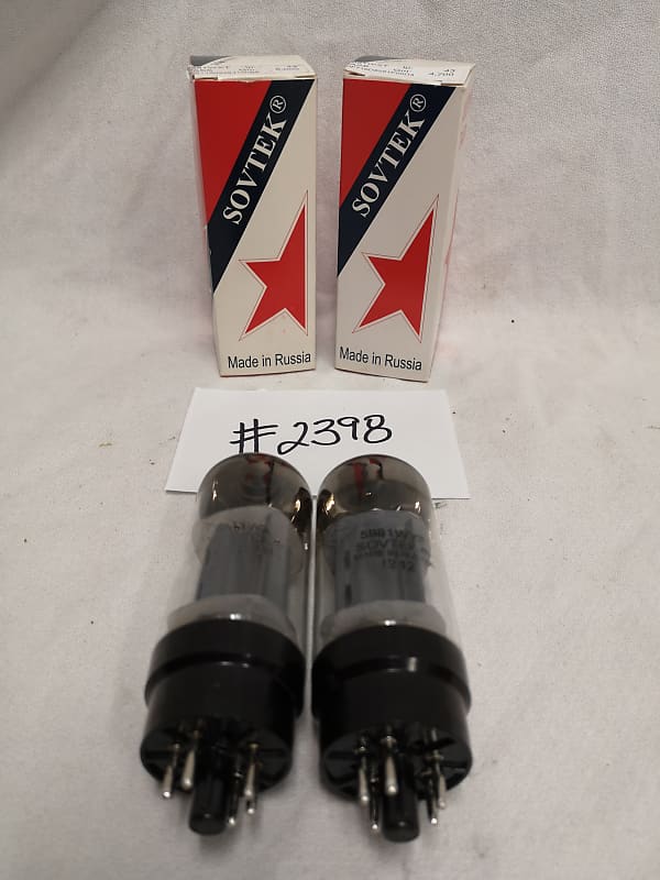 Sovtek 5881WXT Matched Pair Audio Tubes #2398 Good Used | Reverb