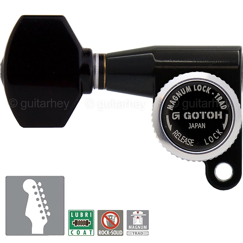 NEW Gotoh SG360-07 MGT 6 In-Line MAGNUM LOCK Locking Mini | Reverb