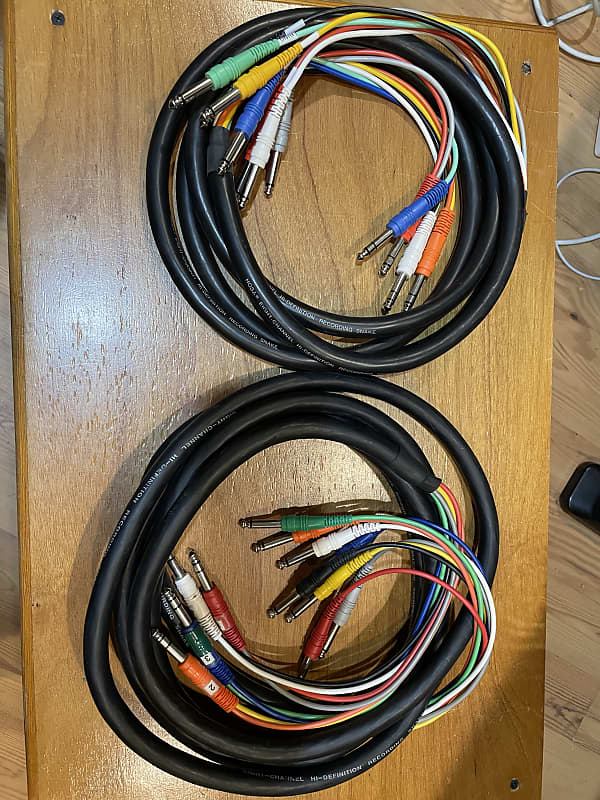 2 Hosa 1/4" TRS to Dual 1/4" TS Insert Snakes | Reverb