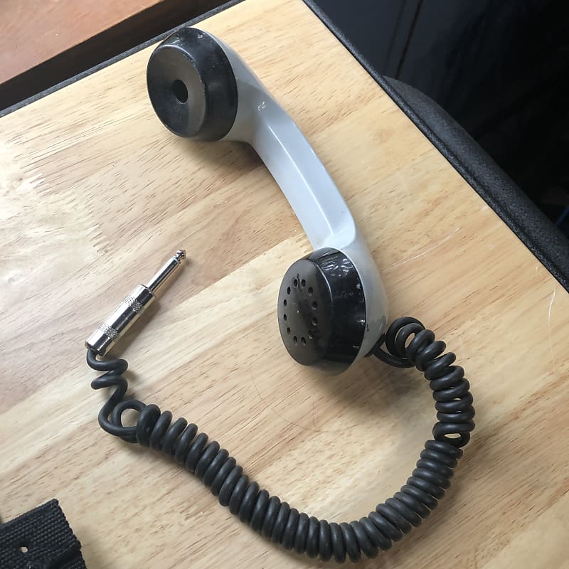 Vintage Black & Gray RUSSIAN telephone microphone. Watch | Reverb