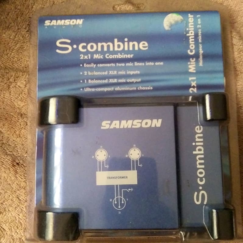 Samson S-combine 2x1 Mic Combiner | Reverb