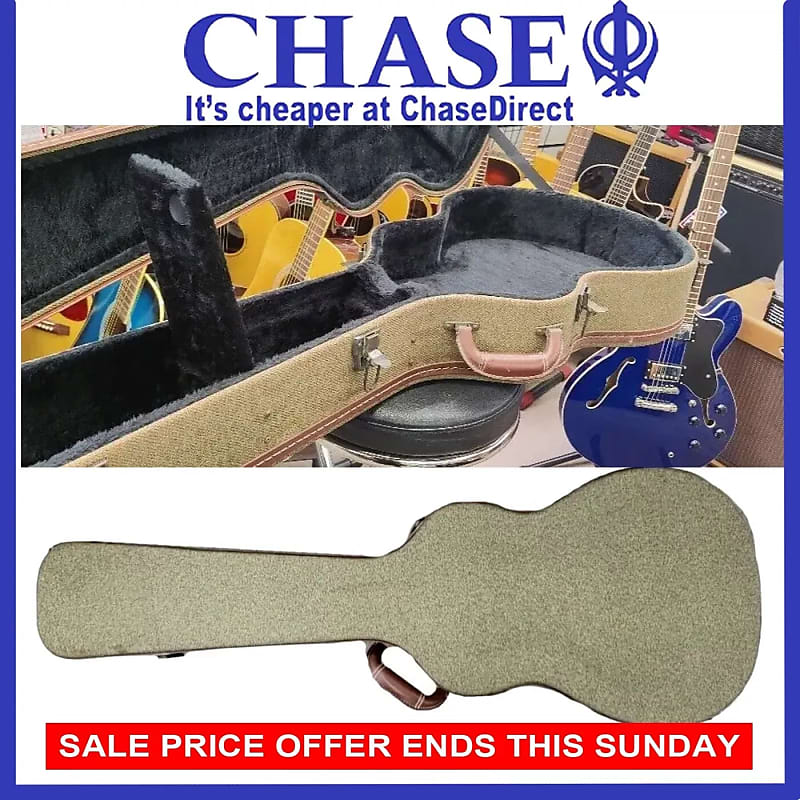 Chase Deluxe Acoustic Bass Guitar Hard Case with Padding in | Reverb