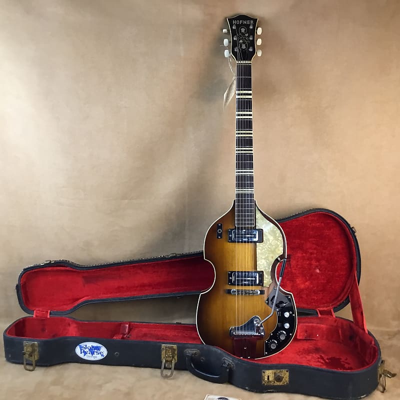 Rare Hofner 459 VTZ 1966 Tobacco Burst Six String w/ Factory | Reverb