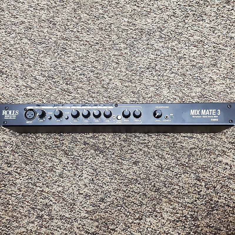 Rolls Mix Mate 3 Microphone/Stereo Source Mixer RM69 Rack | Reverb