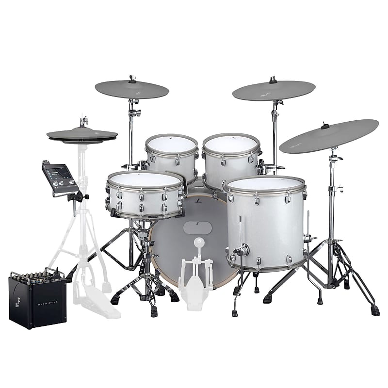 EFNOTE PRO 701 Traditional Digital Drum Set, White Sparkle | Reverb