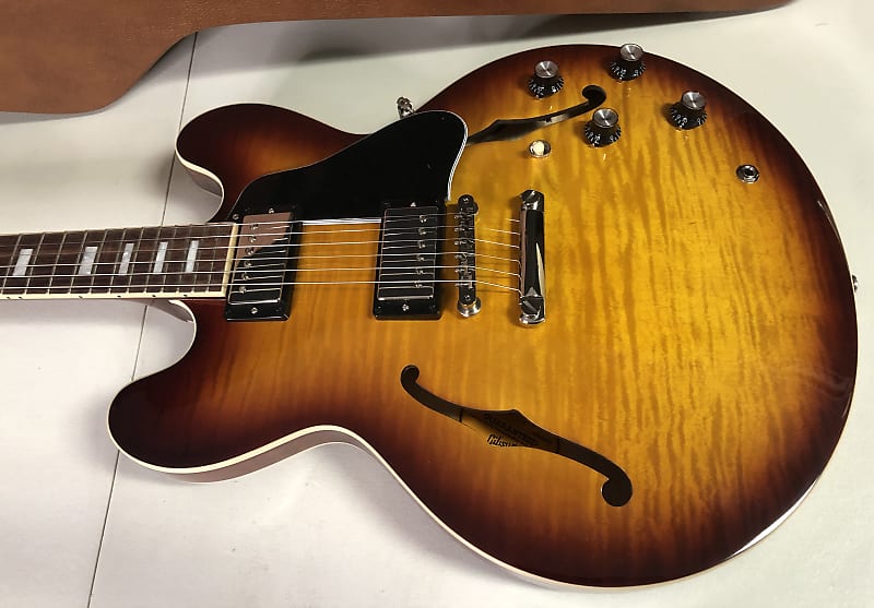 Gibson ES-335 Figured Iced Tea Finish - Figured (Quilted | Reverb