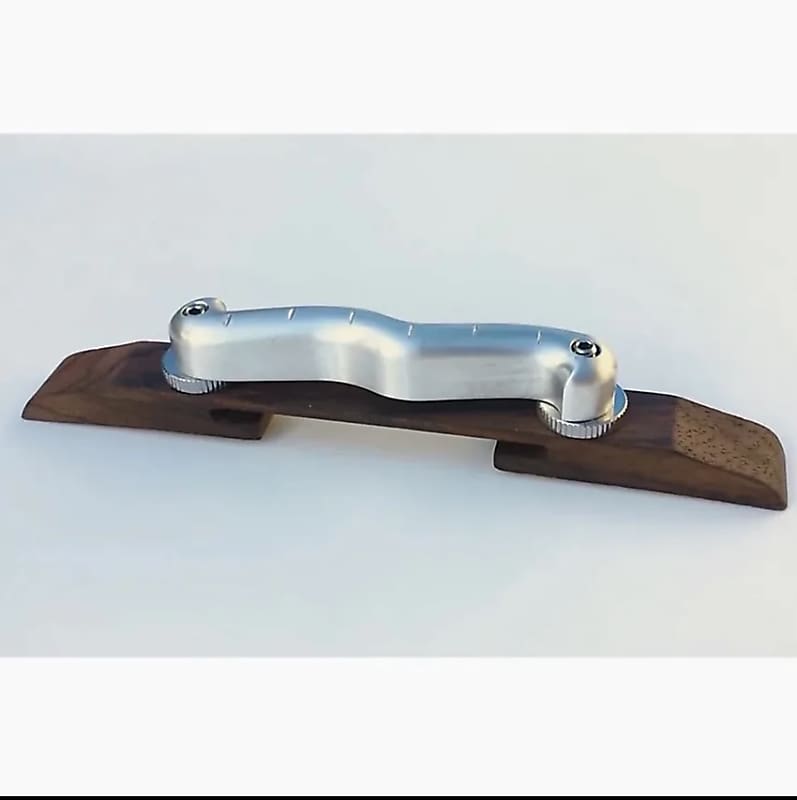 Intonated Raw Aluminum & Rosewood Floating Archtop Guitar | Reverb