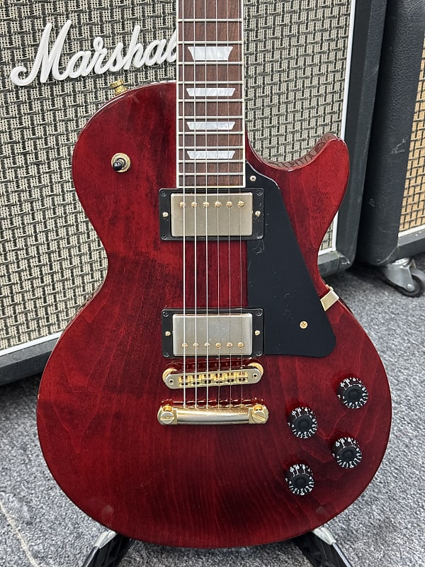 Gibson Les Paul Studio Gold Series 2018 - Neck Binding Wine | Reverb
