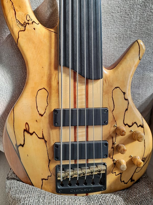 Overwater Progress lll deluxe unlined fretless 6 string 2003 | Reverb