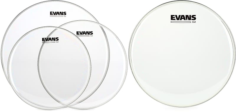 Evans G2 Clear 3-piece Tom Pack - 12/13/16 inch Bundle with | Reverb