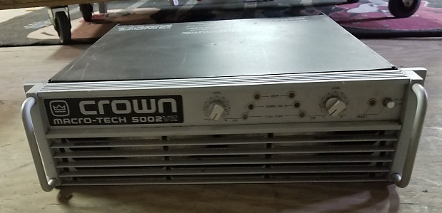 CROWN MACRO TECH MA 5002VZ POWER AMP | Reverb