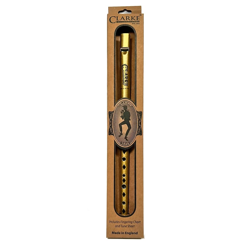 Clarke Original Gold D Tin Whistle | Reverb