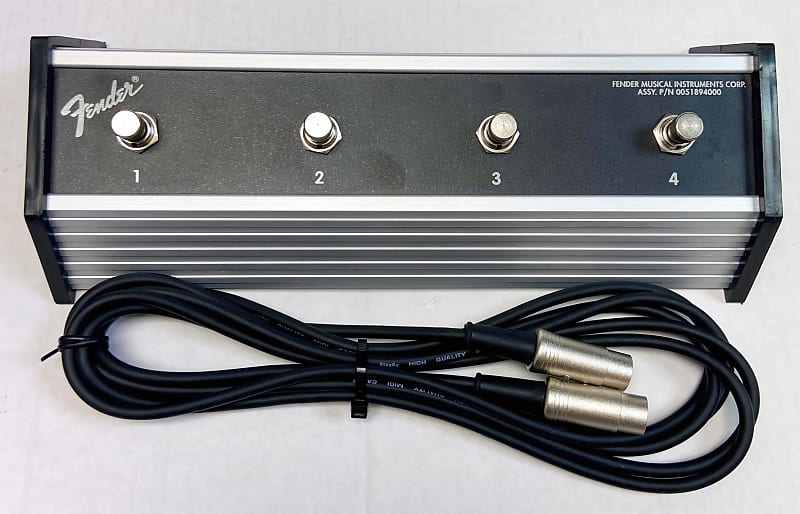Fender 4 Button Footswitch w/5 Din Pin Cable | Reverb
