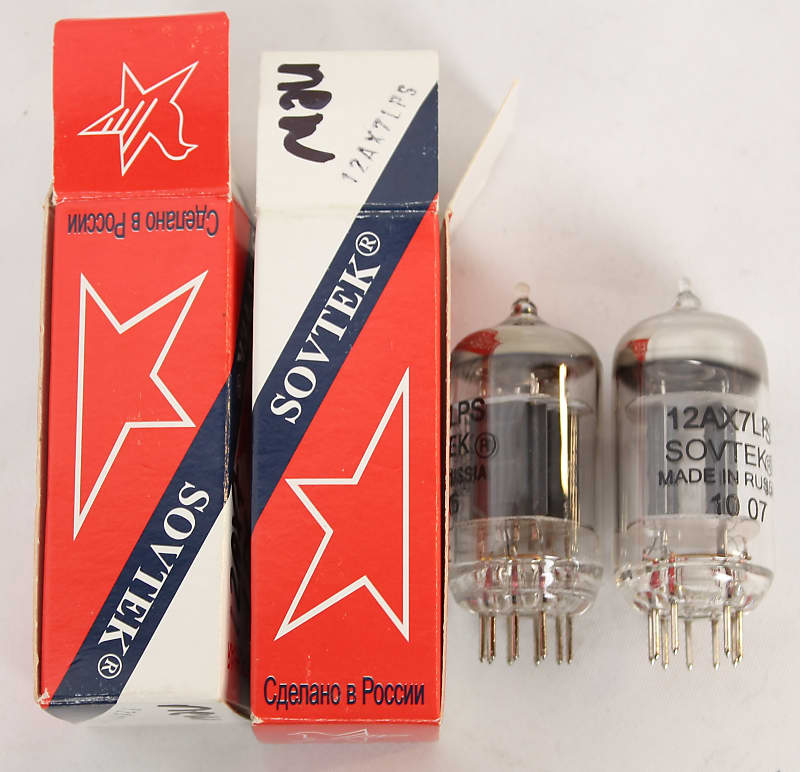 Pair of Sovtek 12AX7LPS Preamp Vacuum Tube | Reverb