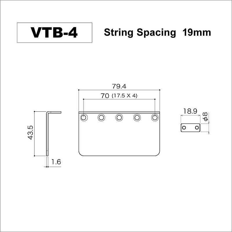 GOTOH VTB-4 AC 4-string Bass Guitar Bridge, Aged | Reverb Canada