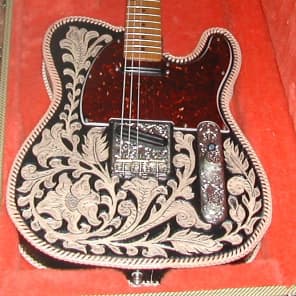 Fender/Scarecrow Guitars Custom handtooled leather wrapped | Reverb