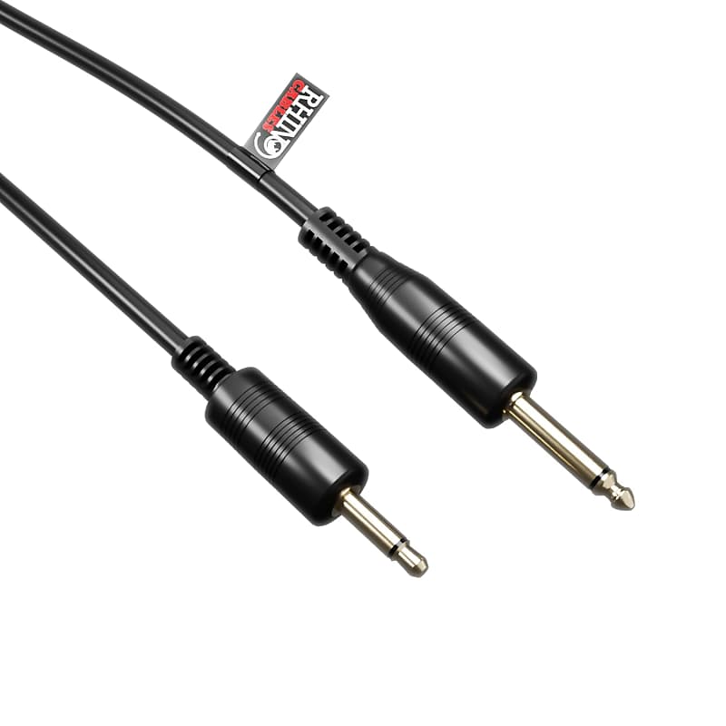 3.5mm to 6.35mm Mono Jack Audio Cable TS Aux Sound Lead Male | Reverb