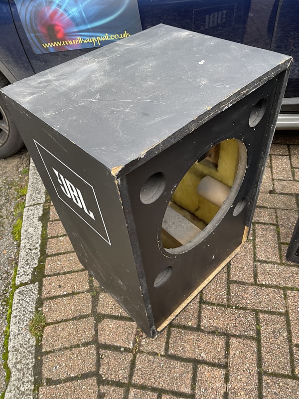 JBL 4637 15" unloaded box for subwoofer - black wood | Reverb UK