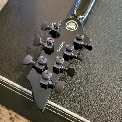 ESP Forest 7 Sanskrit 2010 Custom Gloss W/Kandy Green | Reverb