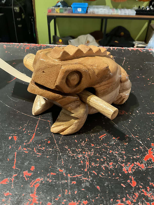 Wooden Frog Block 6" | Reverb