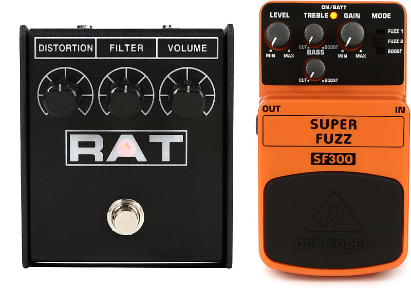 Pro Co RAT 2 Distortion / Fuzz / Overdrive Pedal Bundle with | Reverb