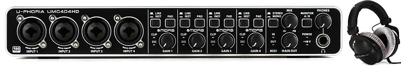 Behringer U-Phoria UMC404HD USB Audio Interface Bundle with | Reverb
