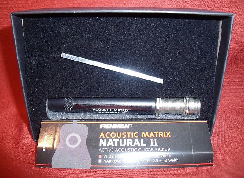 Fishman Acoustic Matrix Natural II Pickup (NOS) Wide Format | Reverb