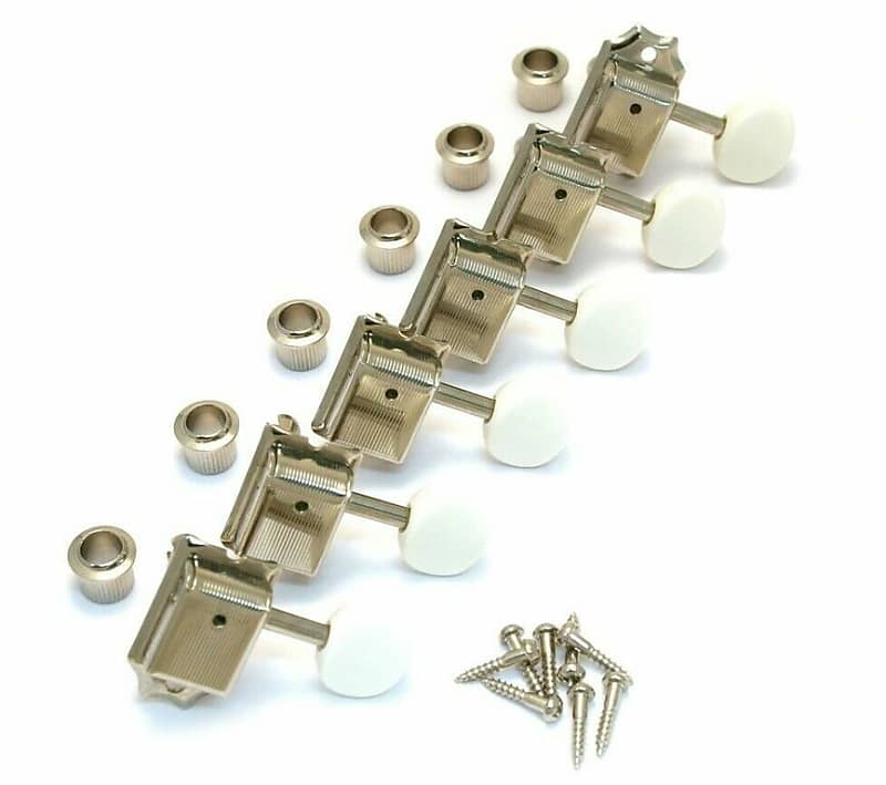NEW Gotoh 6 InLine Vintage TUNERS for Electric Guitar Nickel | Reverb
