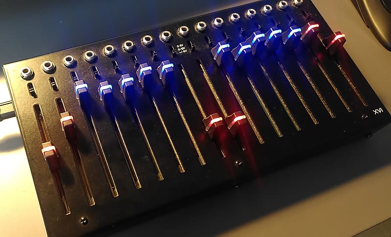 Michigan Synth Works - XVI Desktop USB 16 Channel Fader Bank | Reverb
