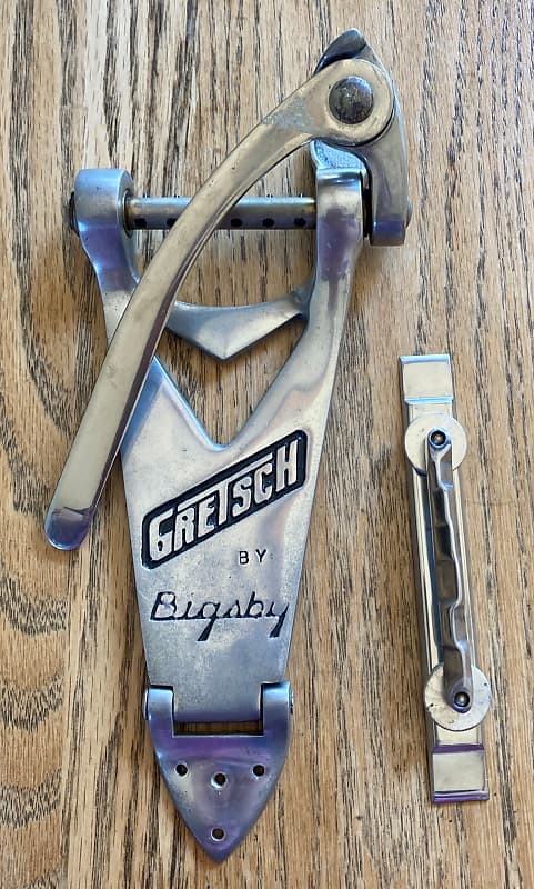 Gretsch branded Bigsby B6 Vibrato Tailpiece and Bridge 1970 | Reverb
