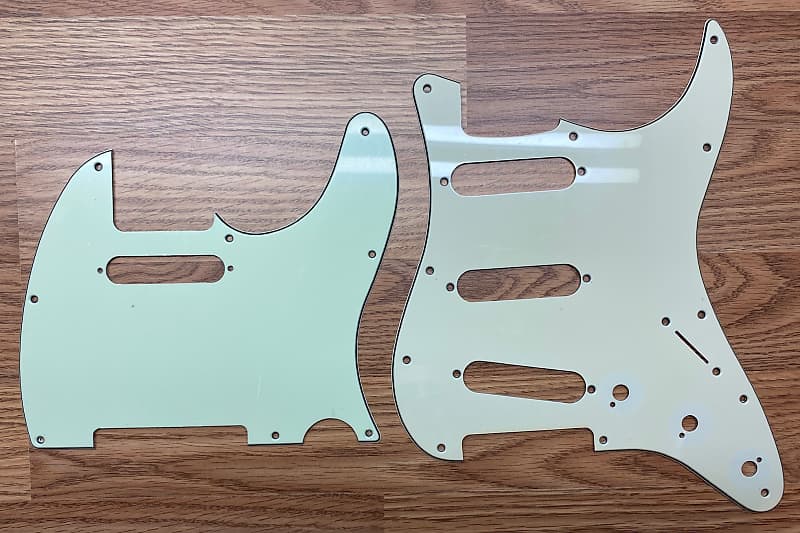 Stratocaster and Telecaster Pickguards-Mint Green | Reverb