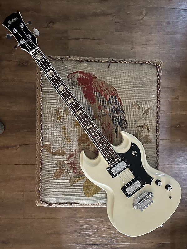Jedson Vintage 1970s EB3 Bass Made In Japan MIJ Cream | Reverb
