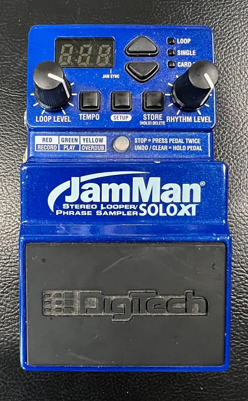 Digitech Jam Man Solo XT Stereo Looper Phrase Sampler Pedal, | Reverb