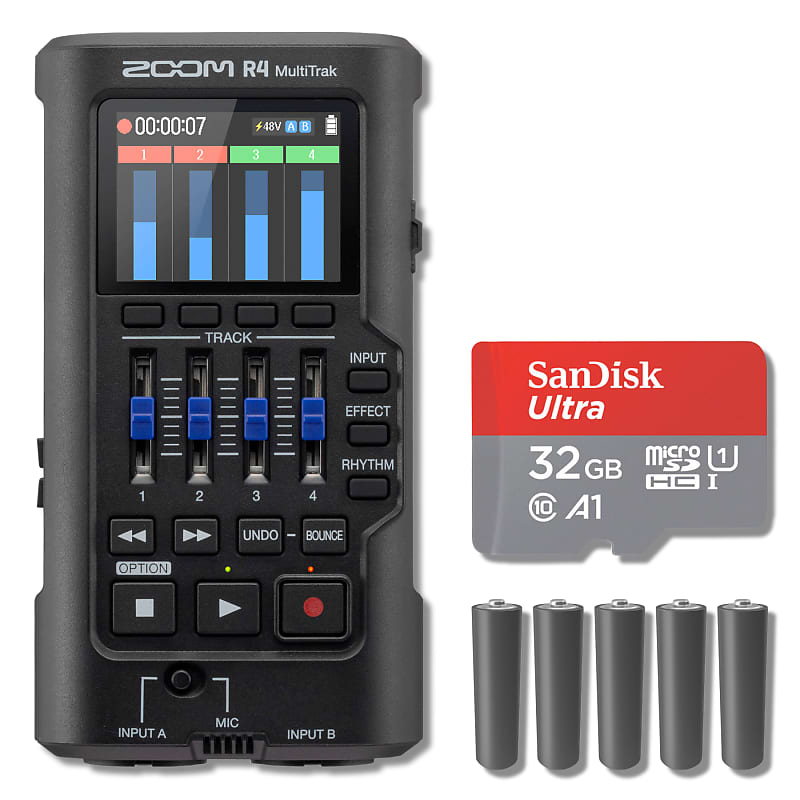 Zoom R4 MultiTrak 32-Bit Float Digital Recorder and USB Audio | Reverb