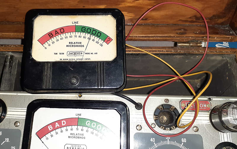 Jackson meter for model 648 tube tester | Reverb