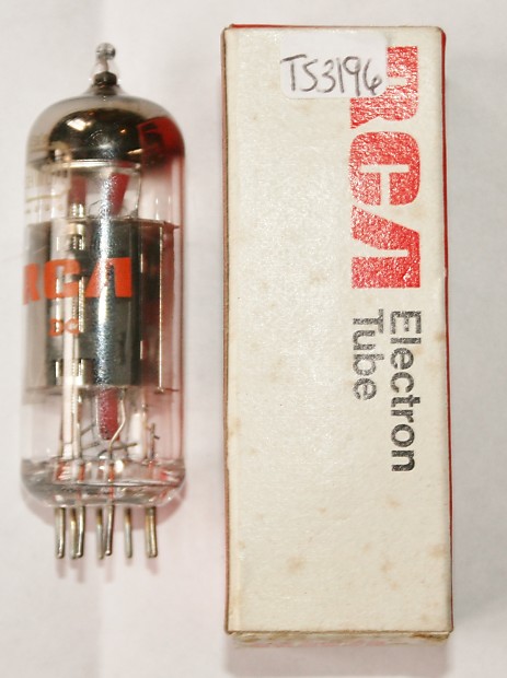RCA USA 6AW8A Gray Plate O Foil Getter Vacuum Tube 6AW8 | Reverb
