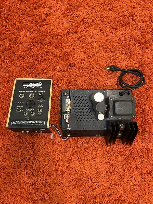 Vintage Fender Rhodes FR-7220 Amplifier and Face Panel 1975 | Reverb