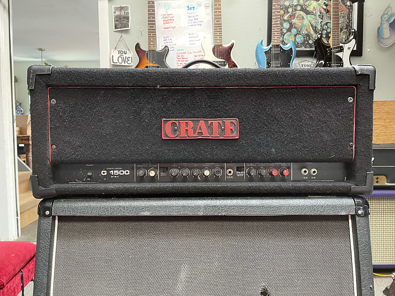 Crate G-1500 1990 - Black | Reverb