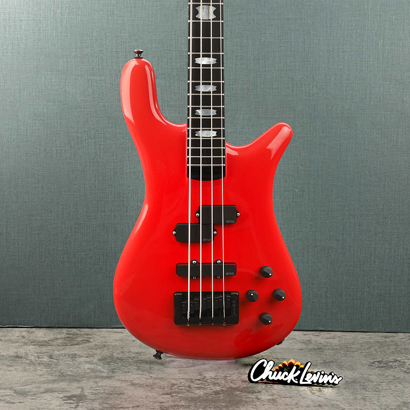 Spector USA Custom NS-2 Bass Guitar - Enzo Red - #1398 - | Reverb