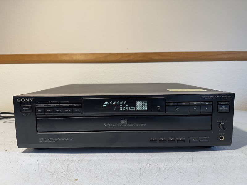 Sony CDP-C225 CD Changer 5 Compact Disc Player HiFi Stereo | Reverb