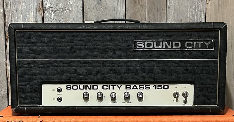 1970s Sound City Bass 150 Tube Amp Head, Completley Serviced | Reverb