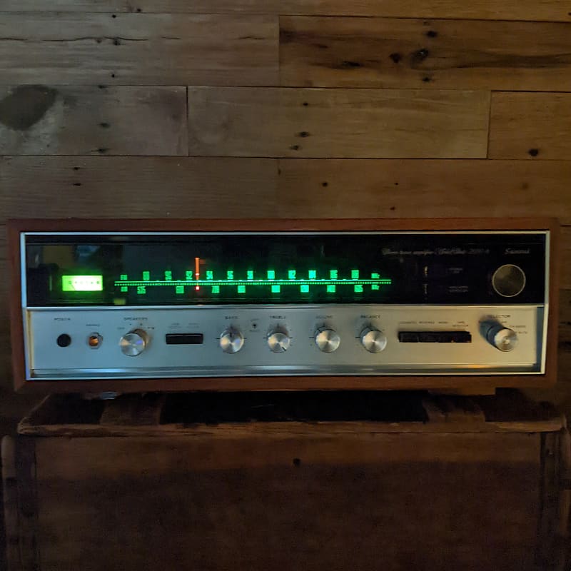 Sansui 2000A Solid State Receiver in Wood Case | Reverb