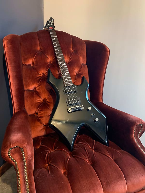B.C. Rich Warlock Bronze Series Black Early 2000's | Reverb