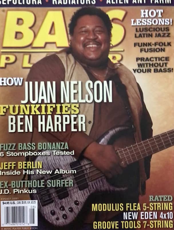 Bass Player Magazine Back Issue August 2001: Juan Nelson (Ben | Reverb