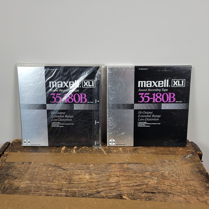 Maxell XLI 35-180B 1/4"x 10.5" Metal Reels Pair Master | Reverb
