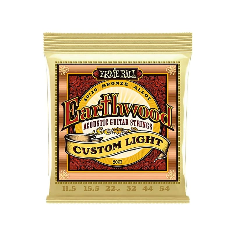 Ernie Ball Custom Light Earthwood 80/20 Bronze Acoustic | Reverb