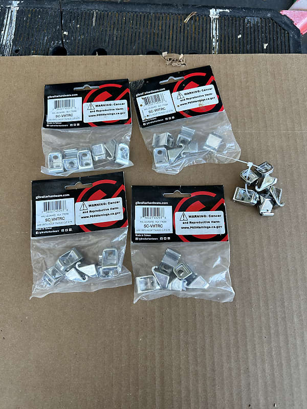 Gibraltar Vintage single flange hoop tension rod clips - | Reverb