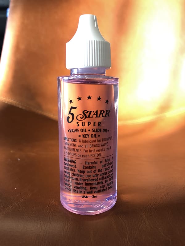 5-Starr Super Valve Oil 2 oz Red Bottle | Reverb