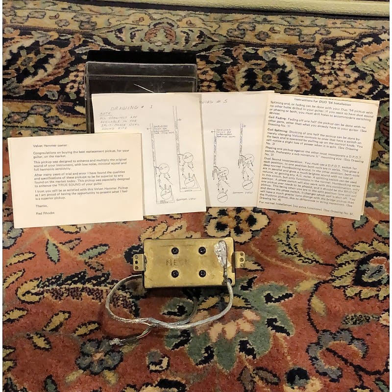 RED RHODES VELVET HAMMER 54 BLACK | Reverb